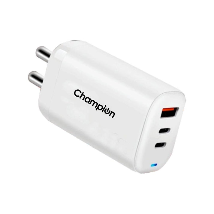 Champion 25W Wall Charger (USB+Type-C+Type-C) Supports PPS/Warp/Dash/S ...