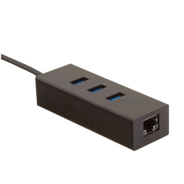 Type-C to 3 Port USB 3.0 Hub with Ethernet Adapter (Black ...